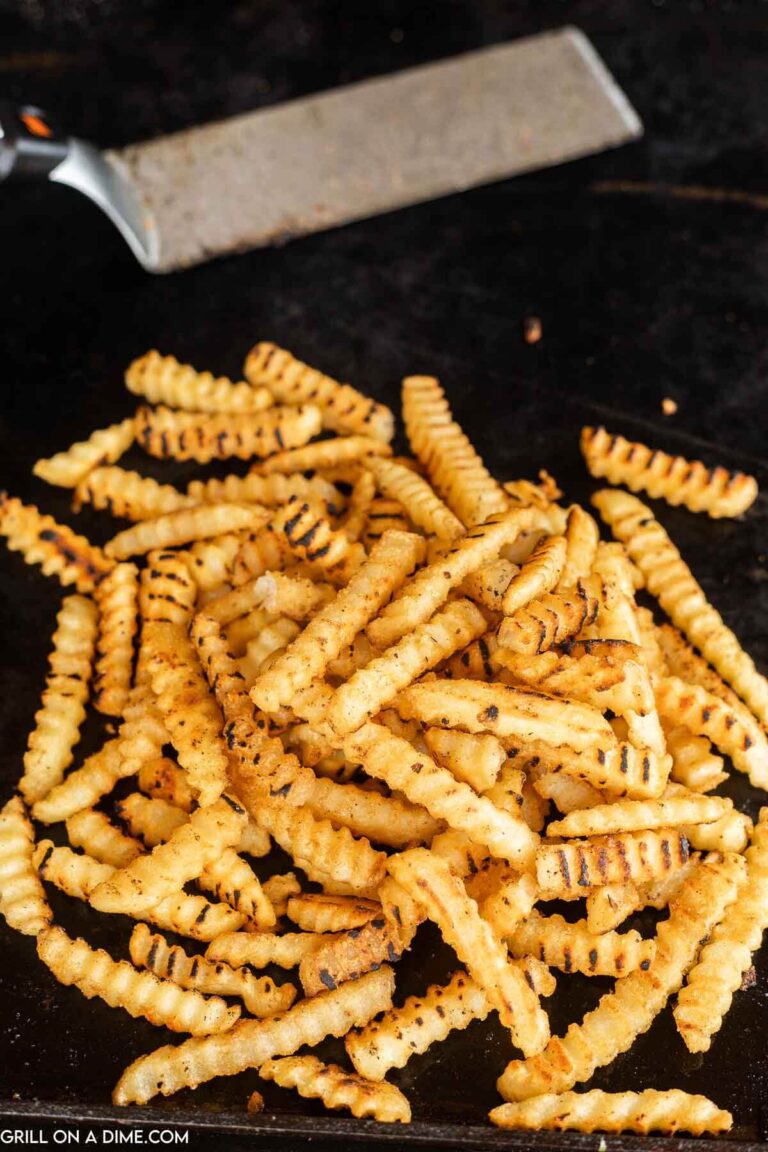 Frozen French Fries on Blackstone - (with VIDEO!) grillonadime.com