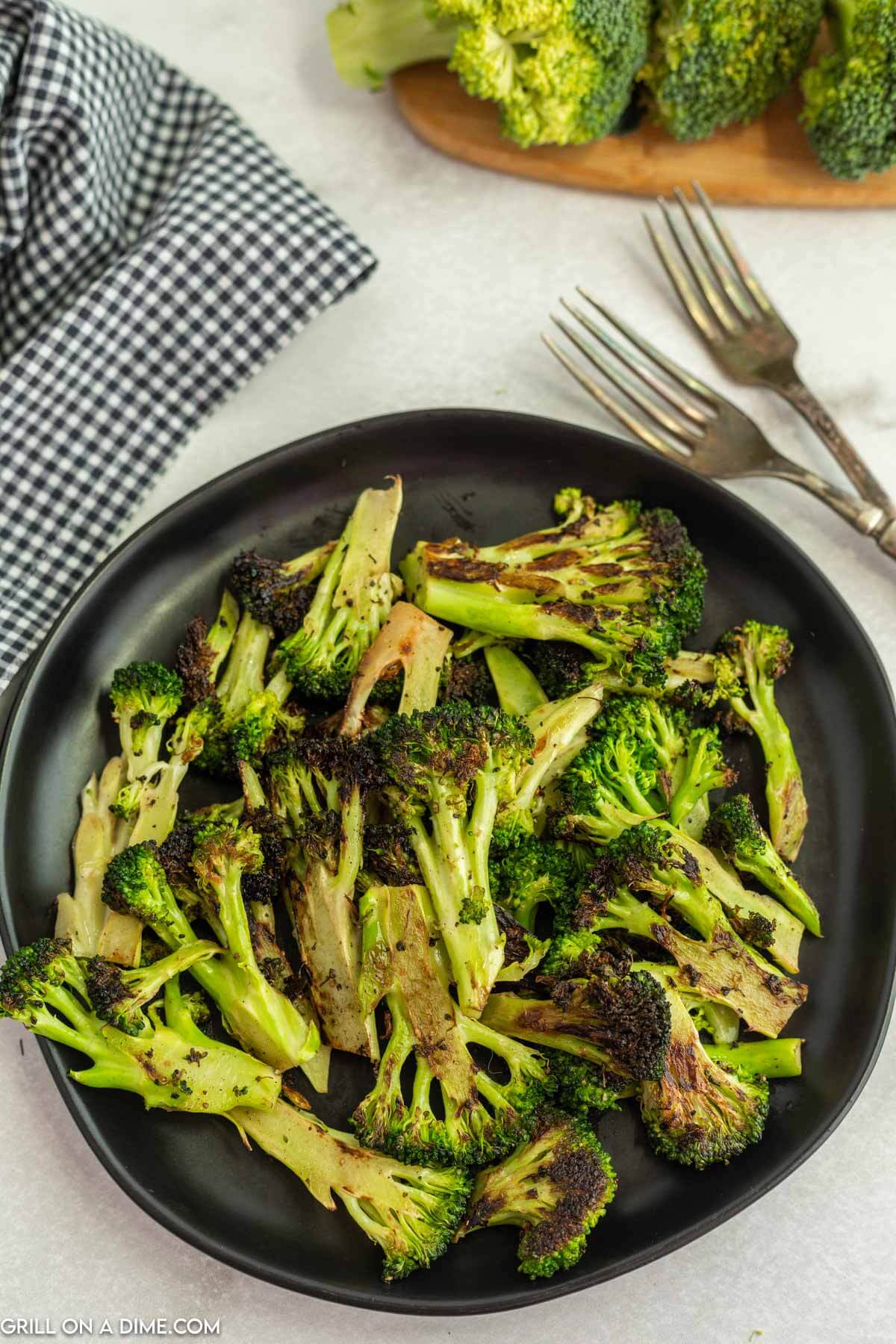 Blackstone Broccoli Recipe - grillonadime.com