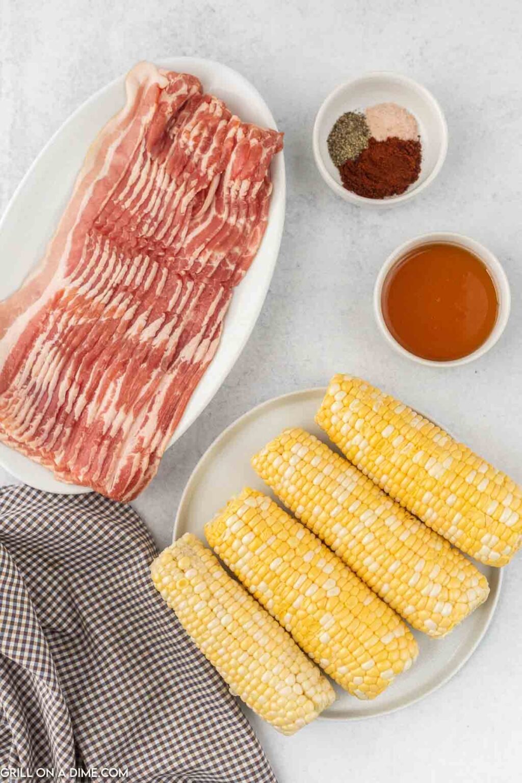 Grilled Bacon Wrapped Corn on the Cob Recipe - grillonadime.com