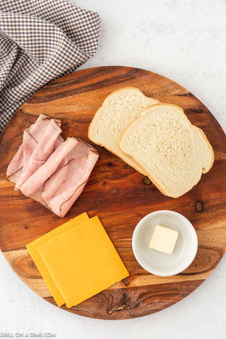 Blackstone Grilled Ham and Cheese Made Easy - grillonadime.com
