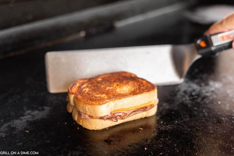 Blackstone Grilled Ham and Cheese Made Easy - grillonadime.com