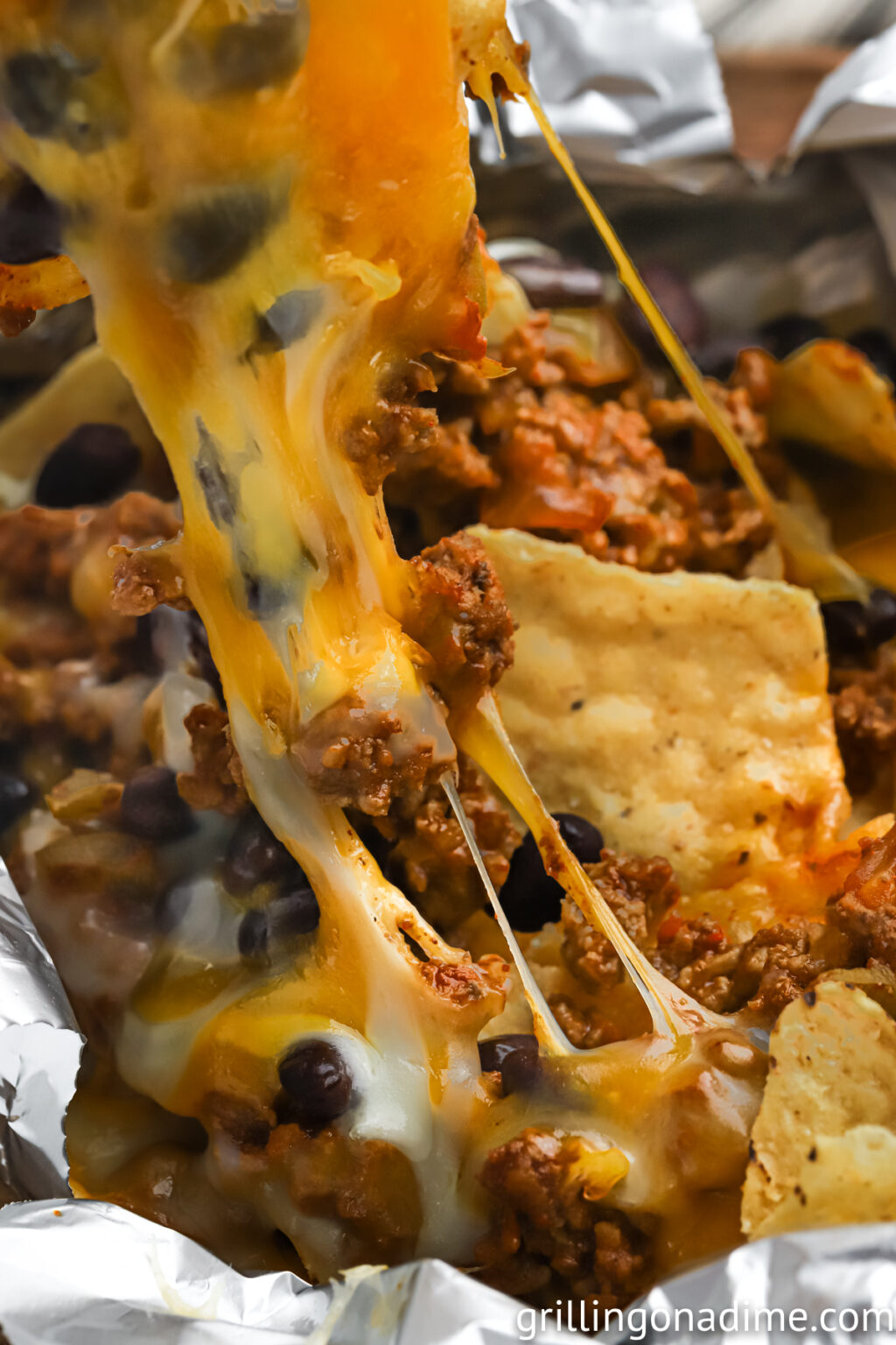 Foil Pack Nachos Recipe - grillonadime.com