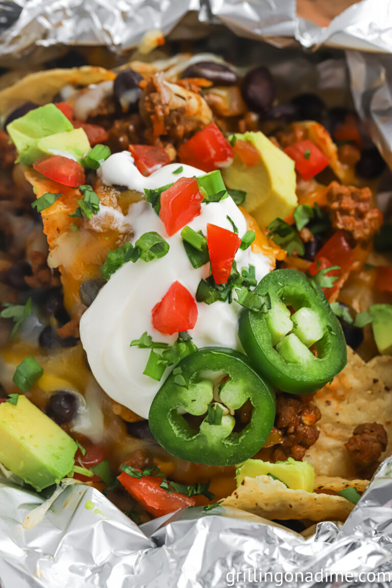 Foil Pack Nachos Recipe - grillonadime.com
