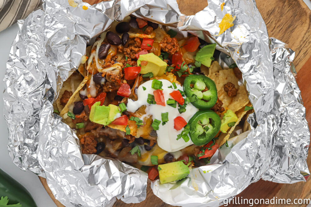 Foil Pack Nachos Recipe - grillonadime.com