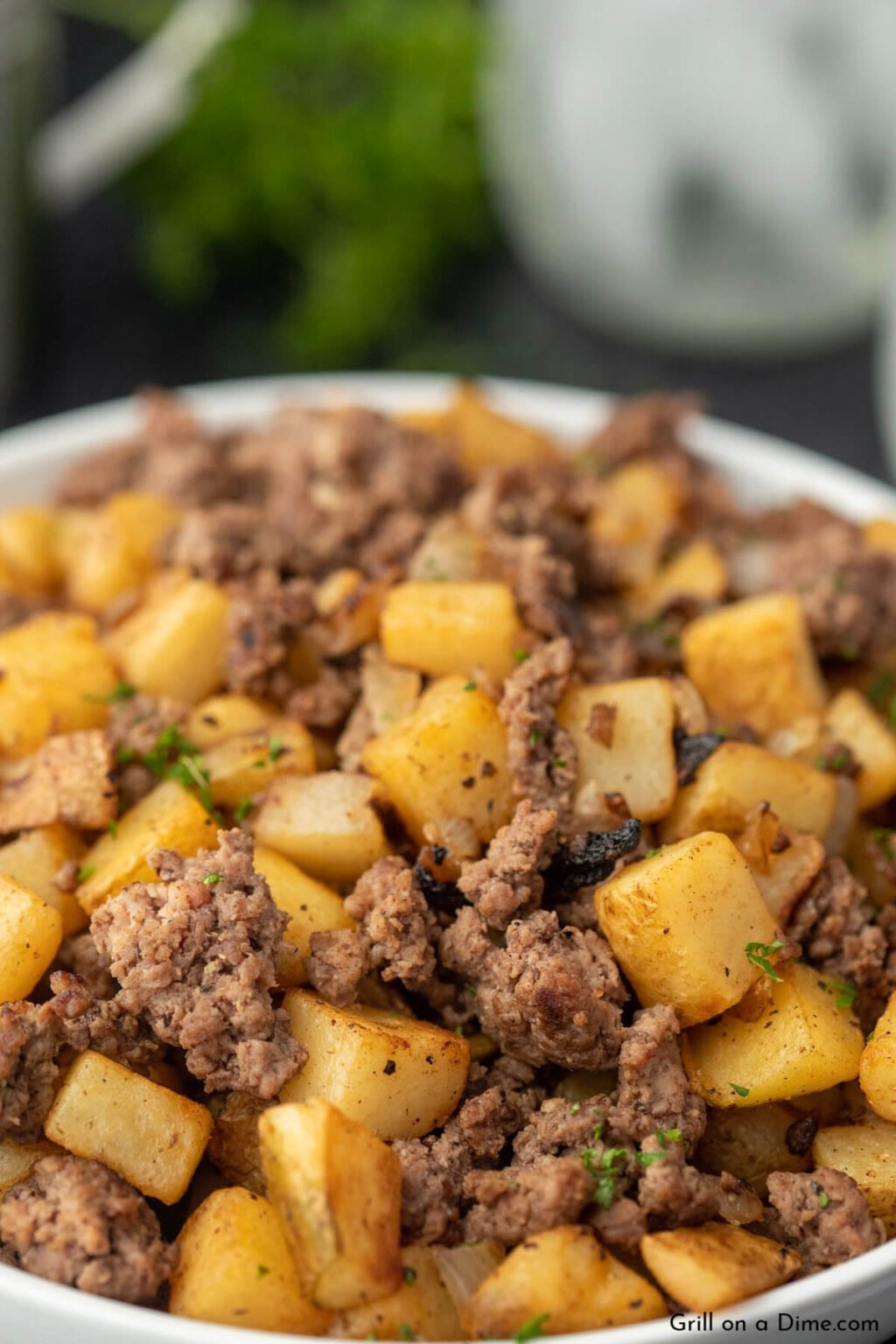 Blackstone Hamburger Hash Recipe - grillonadime.com