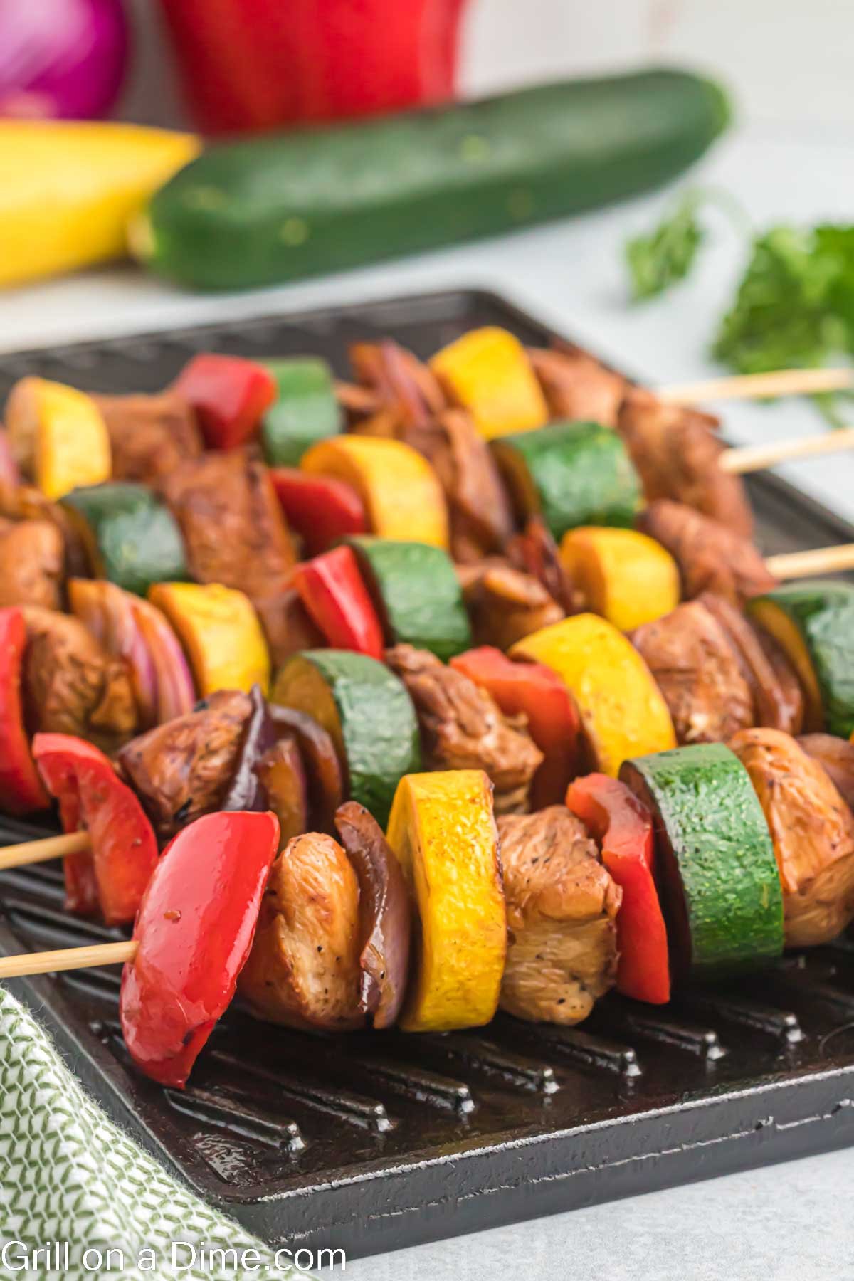 Grilled Chicken Kabobs Recipe - grillonadime.com