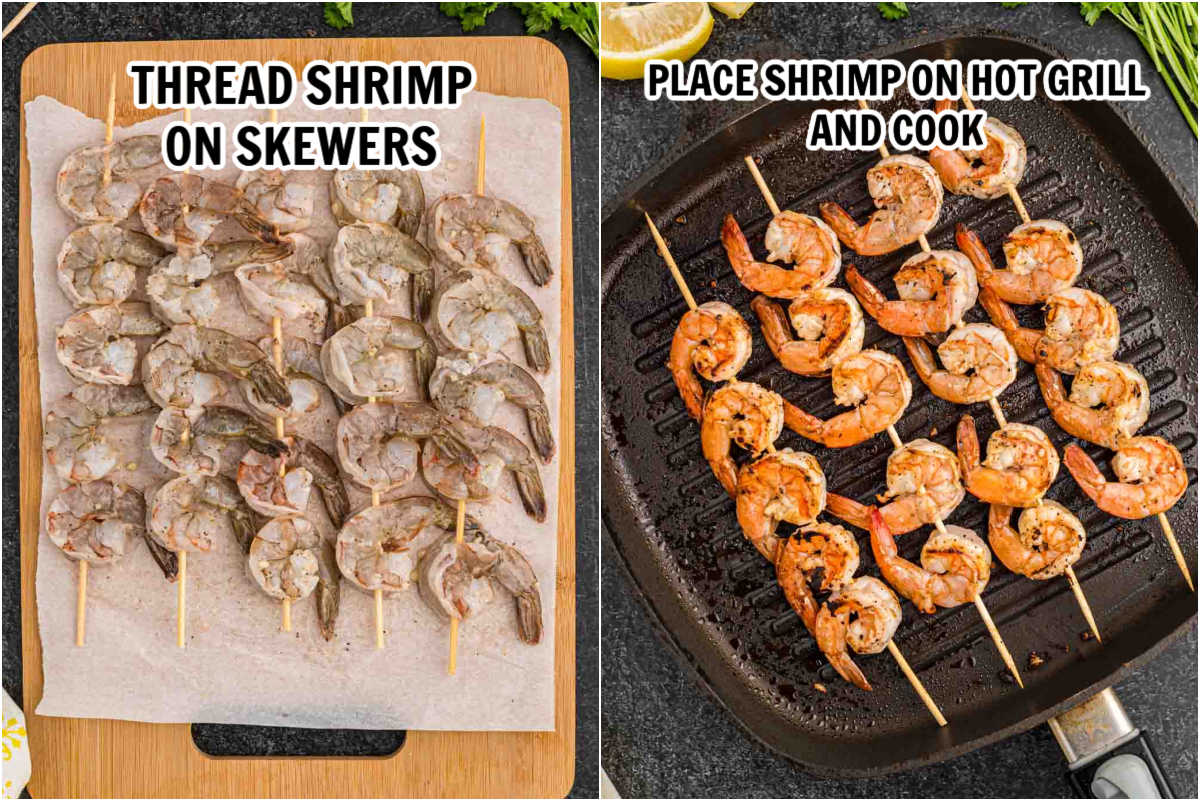 Garlic Lemon Grilled Shrimp - grillonadime.com
