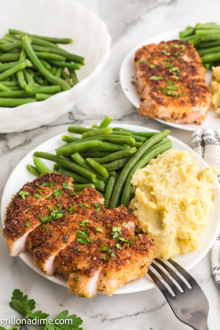 Parmesan Crusted Pork Chops - grillonadime.com