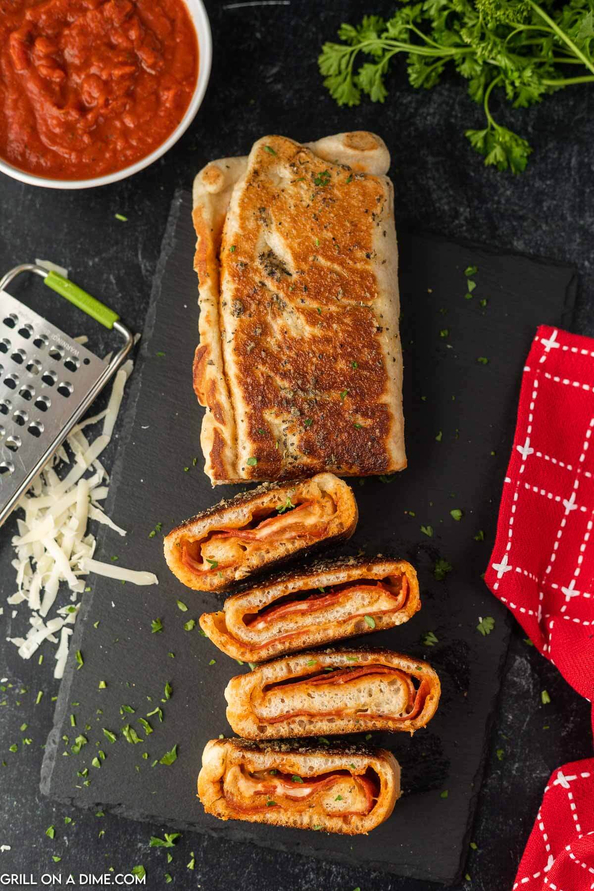 Blackstone Stromboli Recipe - grillonadime.com