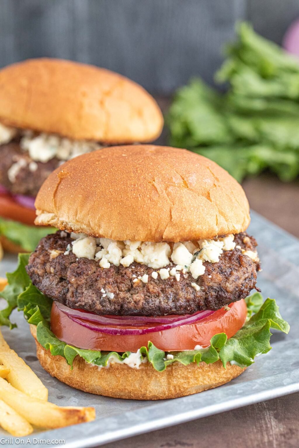 Blue Cheese Burger - grillonadime.com