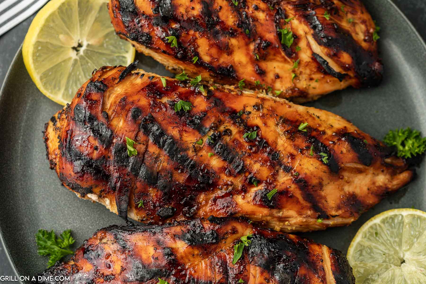 Grilled Honey Mustard Chicken - grillonadime.com