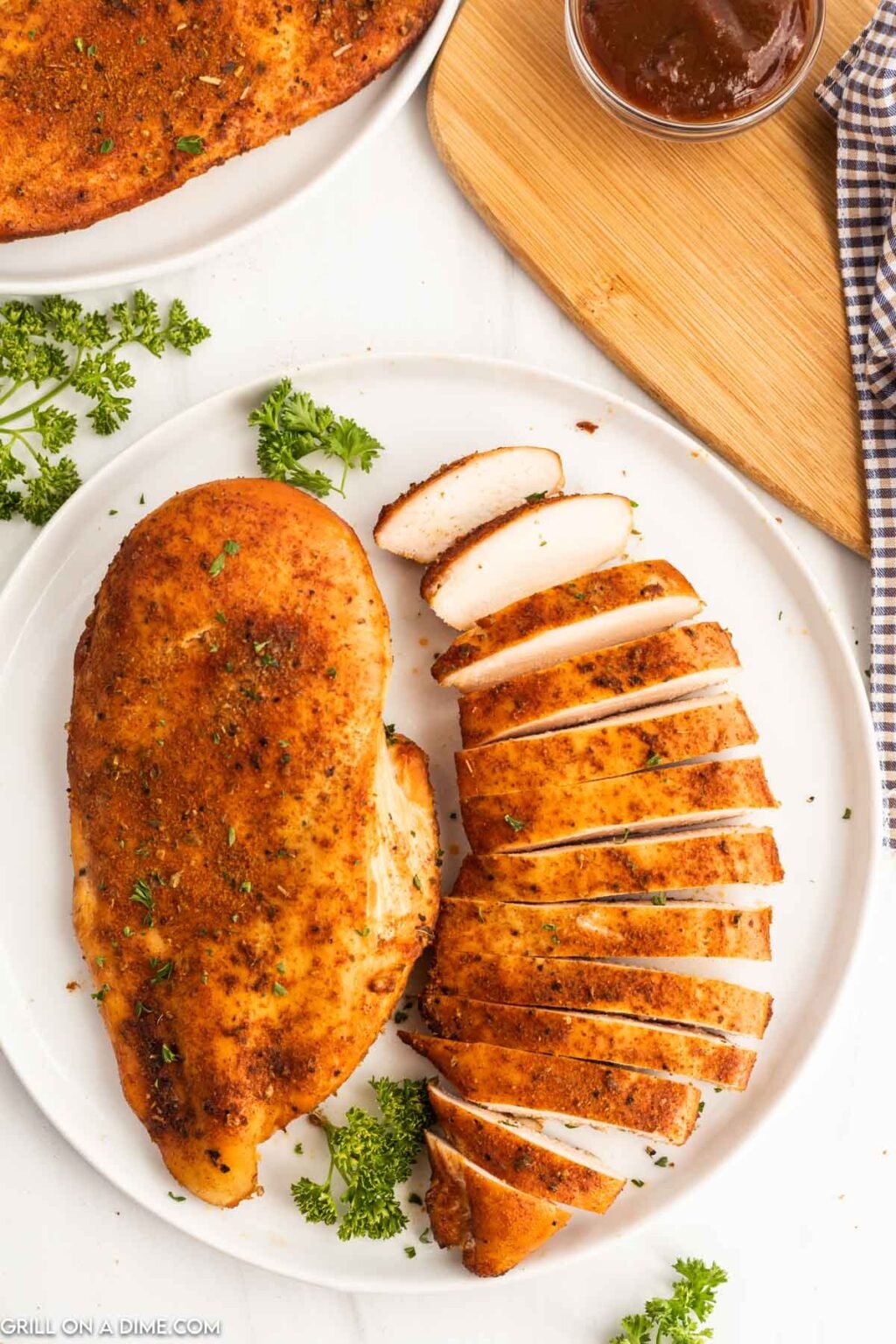 Smoked Chicken Breasts - grillonadime.com