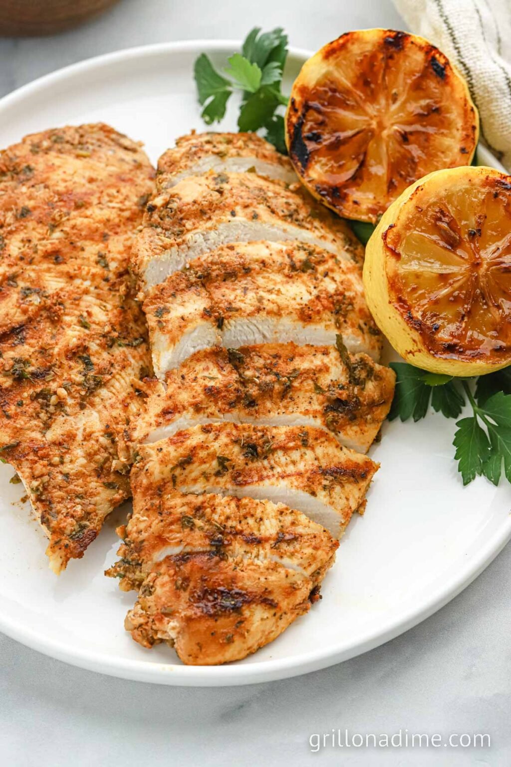 Mediterranean Grilled Chicken Breasts - grillonadime.com