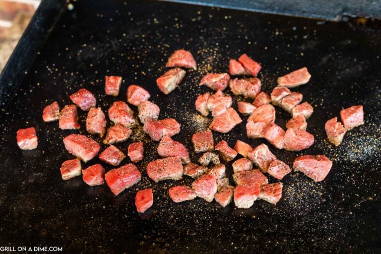 Blackstone Garlic Butter Steak Bites (Perfect Sear Every Time ...