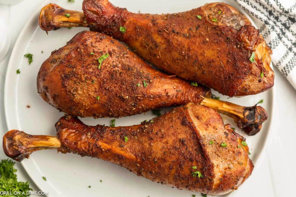 Smoked Turkey Legs - grillonadime.com