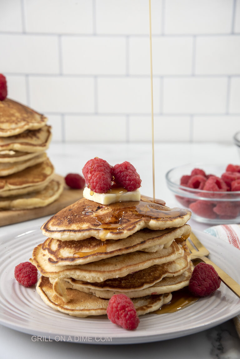 Blackstone Raspberry Pancakes - Grillonadime.com