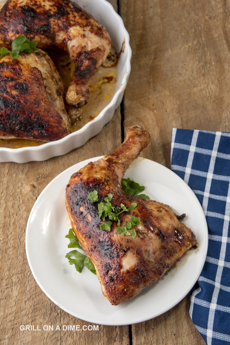 Grilled Chicken Quarters