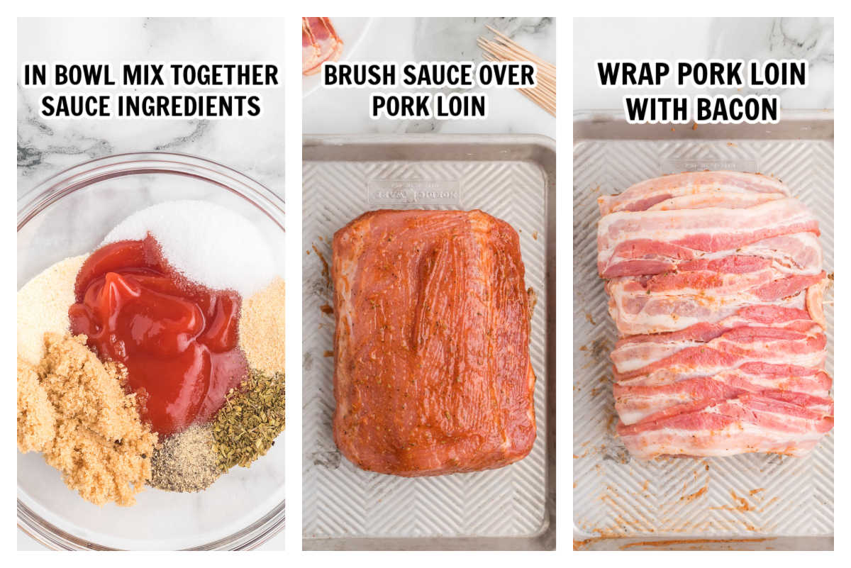 Bacon Wrapped Smoked Pork Loin - grillonadime.com