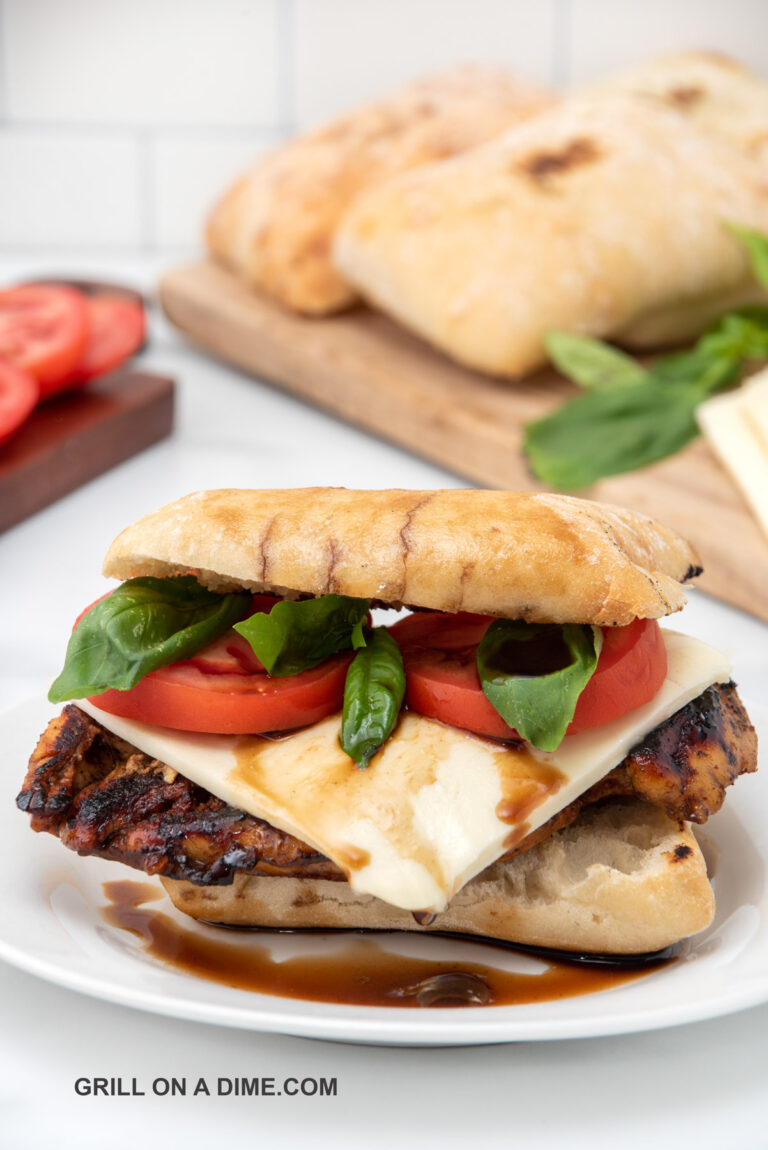Blackstone Chicken Caprese Sandwich - grillonadime.com