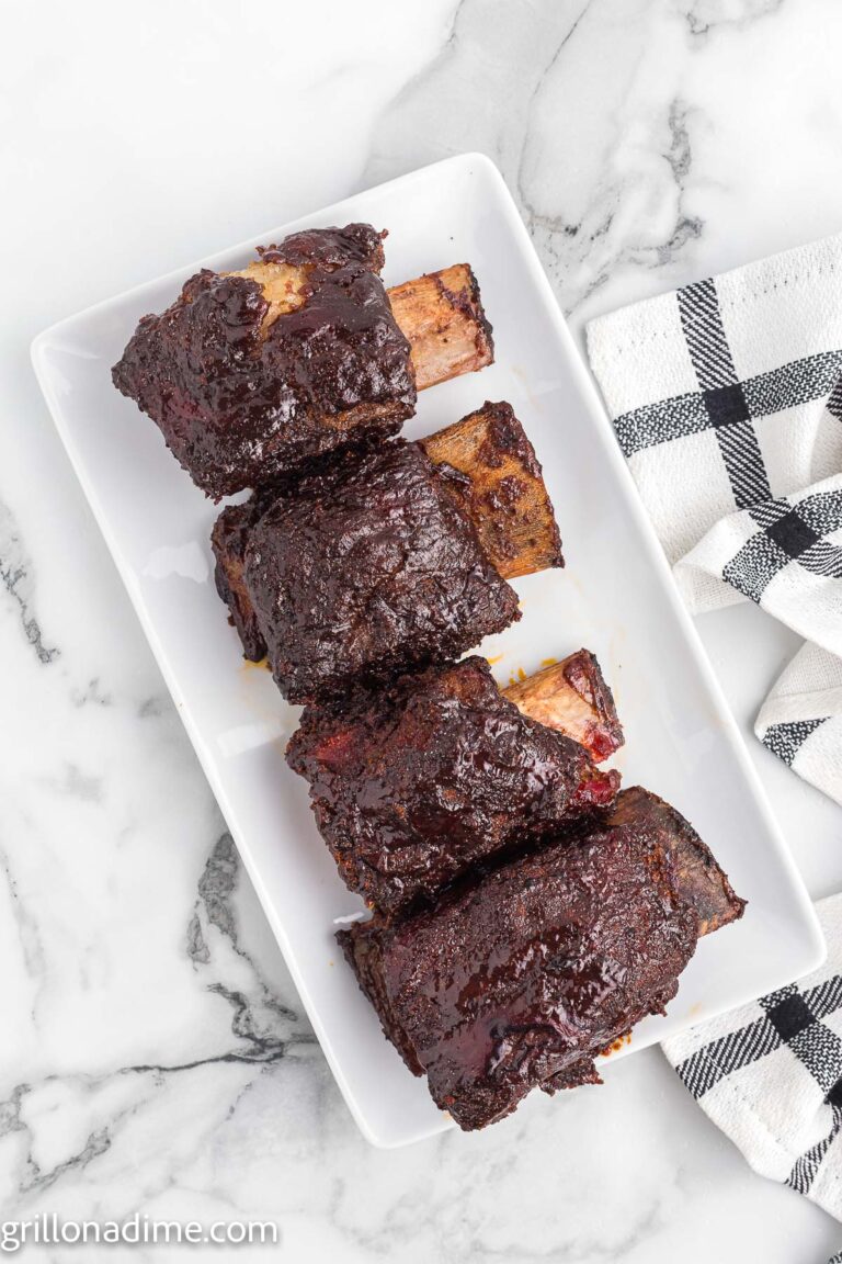 Smoked Beef Short Ribs - grillonadime.com