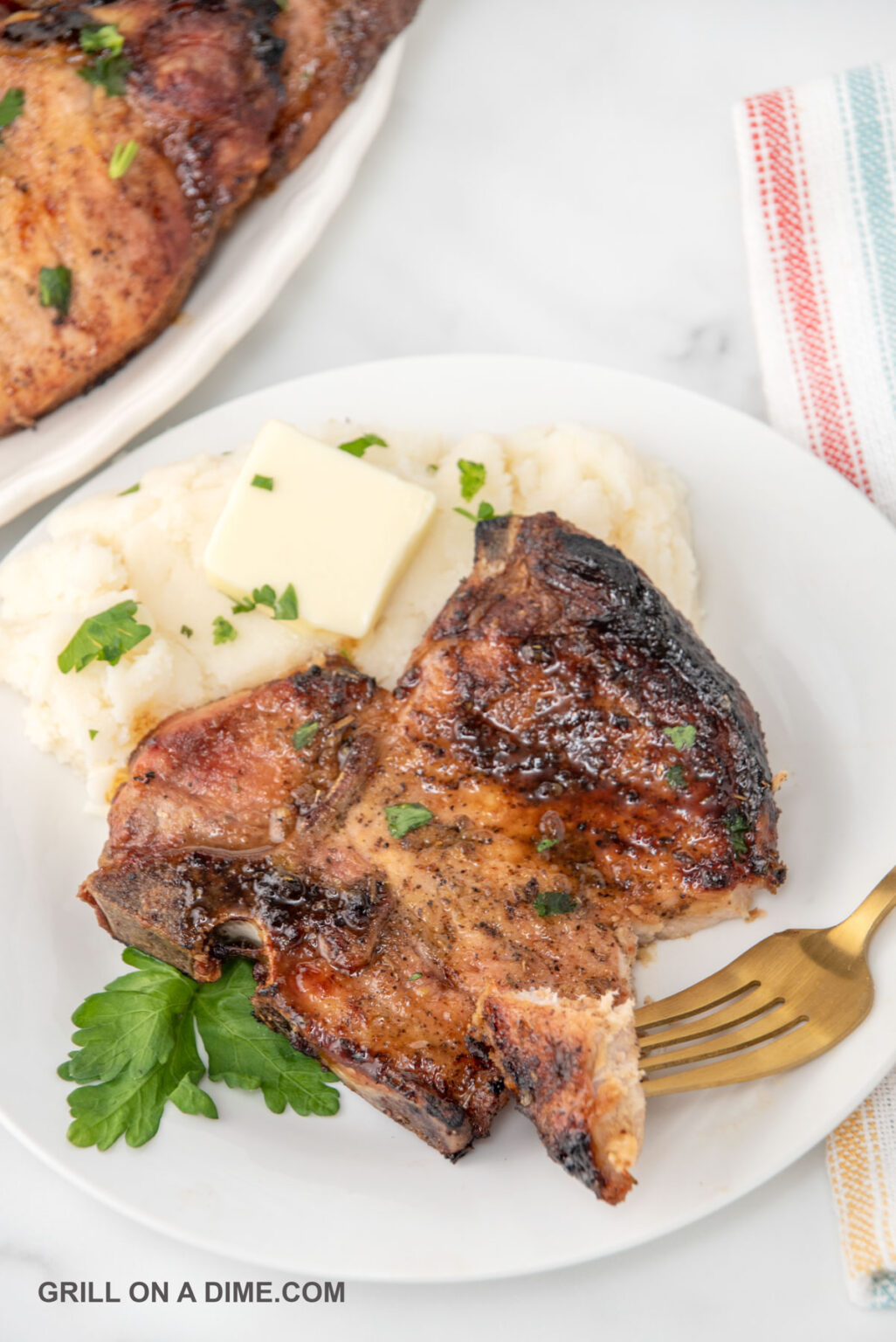 Maple Glazed Pork Chops - grillonadime.com