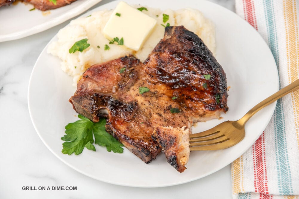 Maple Glazed Pork Chops - grillonadime.com
