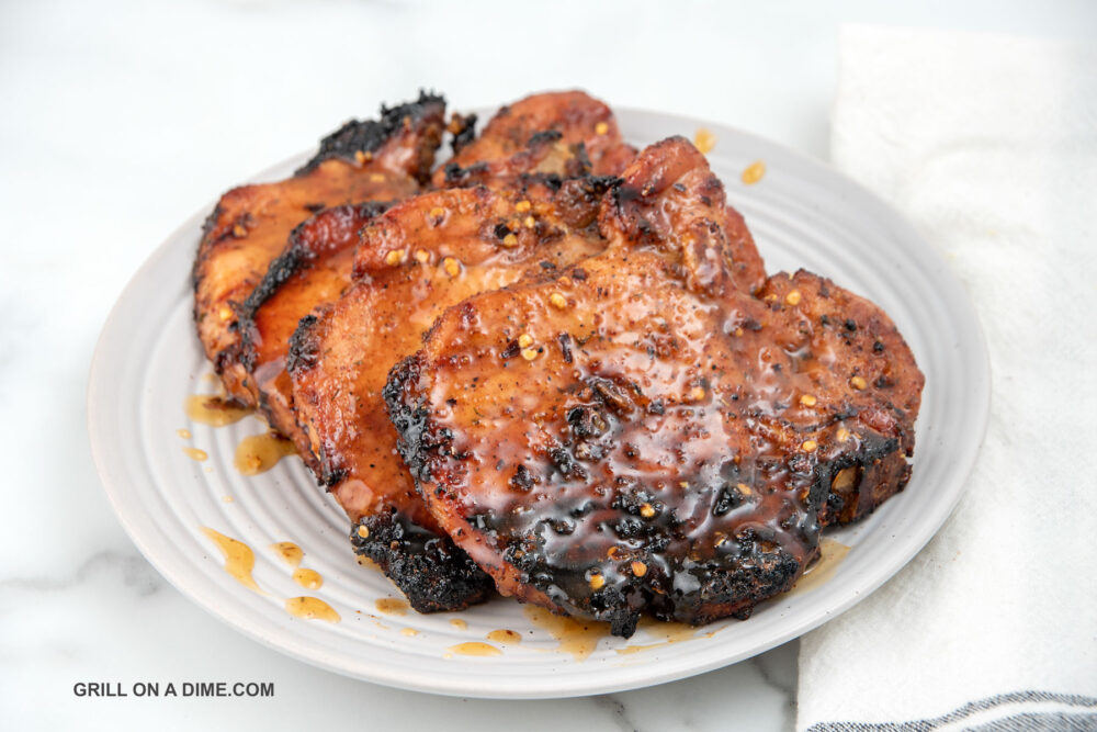 Hot Honey Pork Chops - grillonadime.com