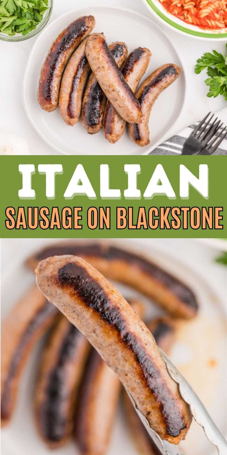 Italian Sausage on Blackstone - grillonadime.com