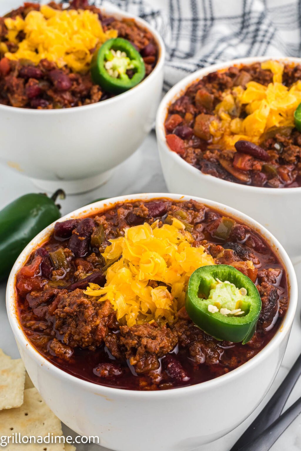Over the Top Smoked Chili - grillonadime.com
