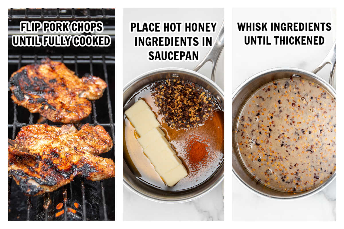 Hot Honey Pork Chops - grillonadime.com