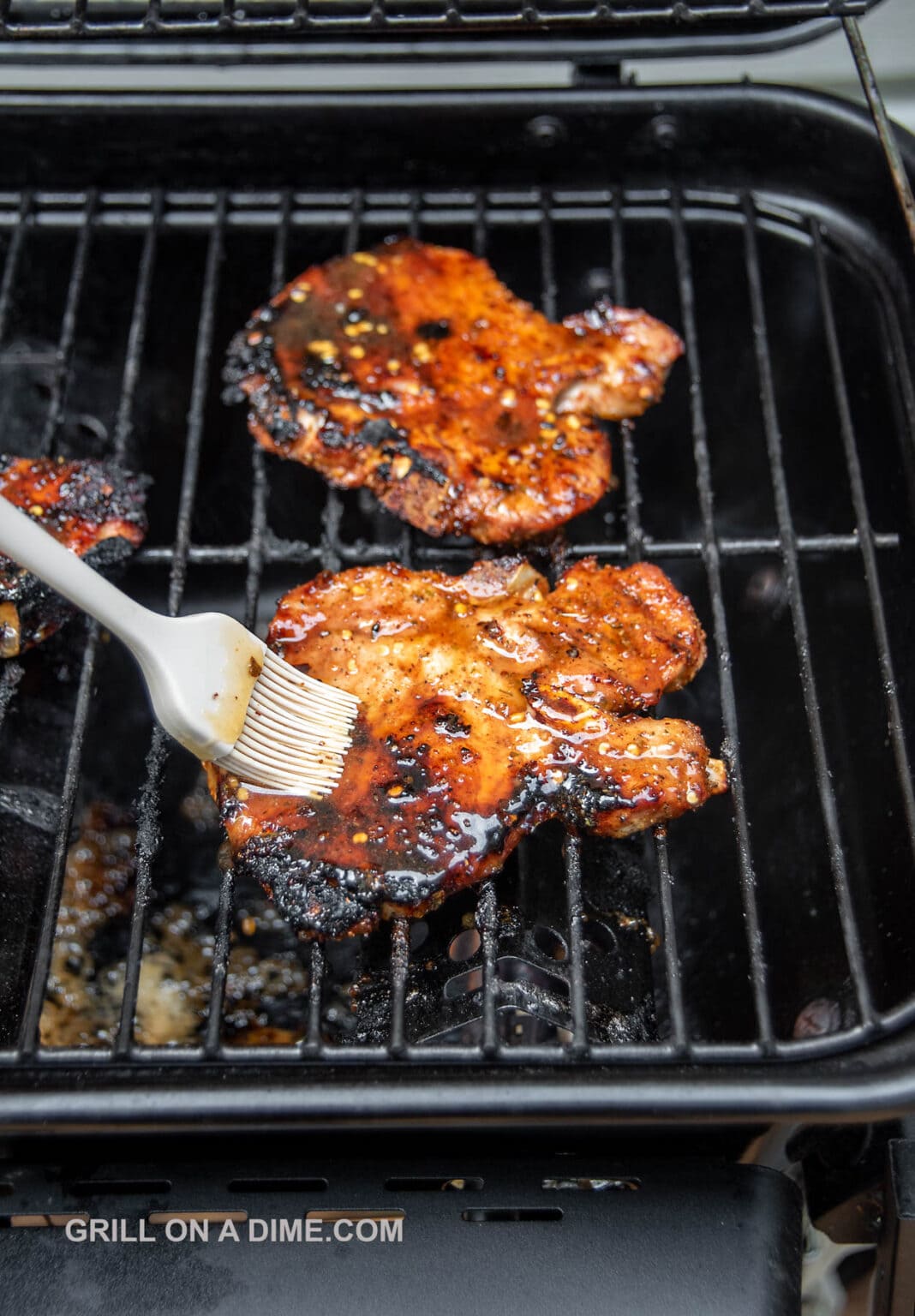 Grilled Hot Honey Pork Chops