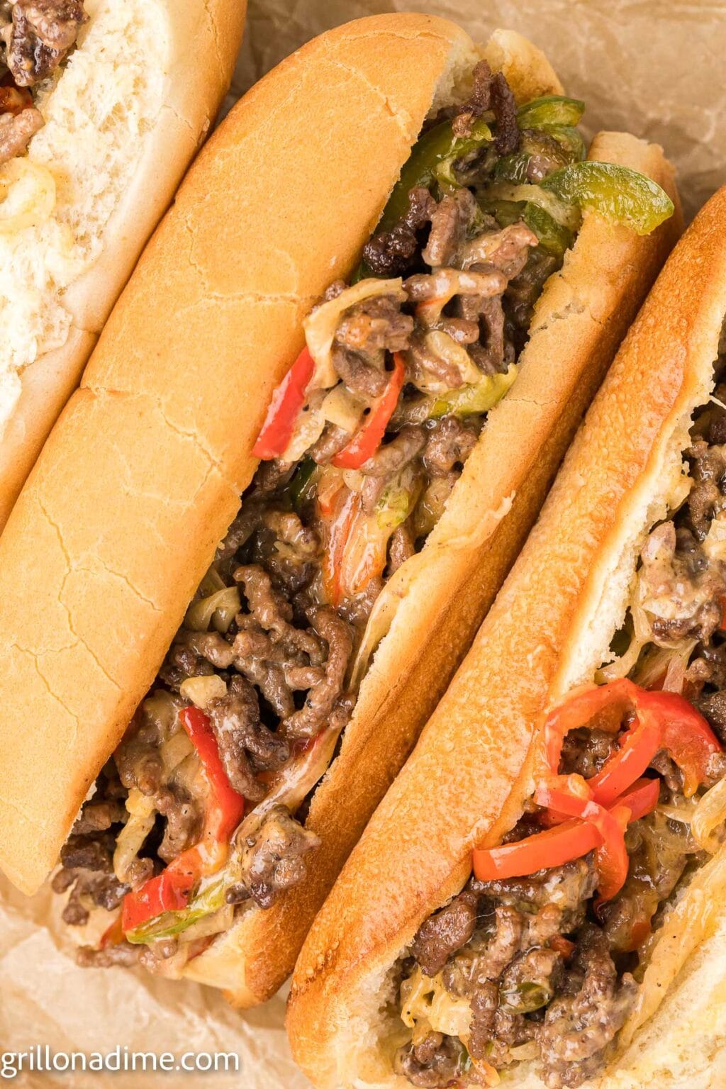 Blackstone Chopped Cheese Sandwich - grillonadime.com