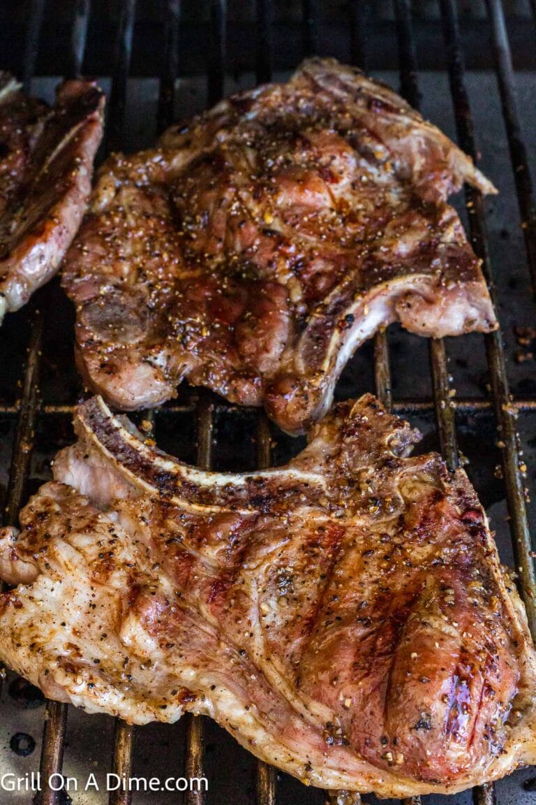 Grilled Hot Honey Pork Chops