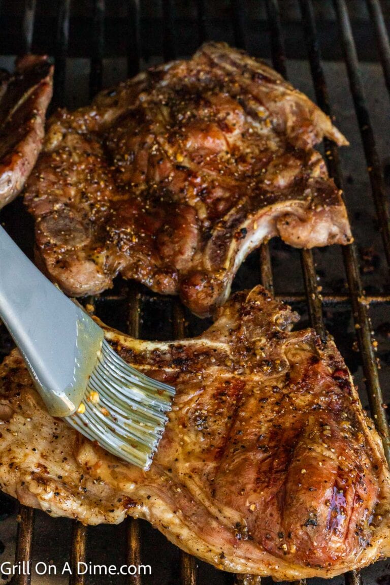 Grilled Hot Honey Pork Chops
