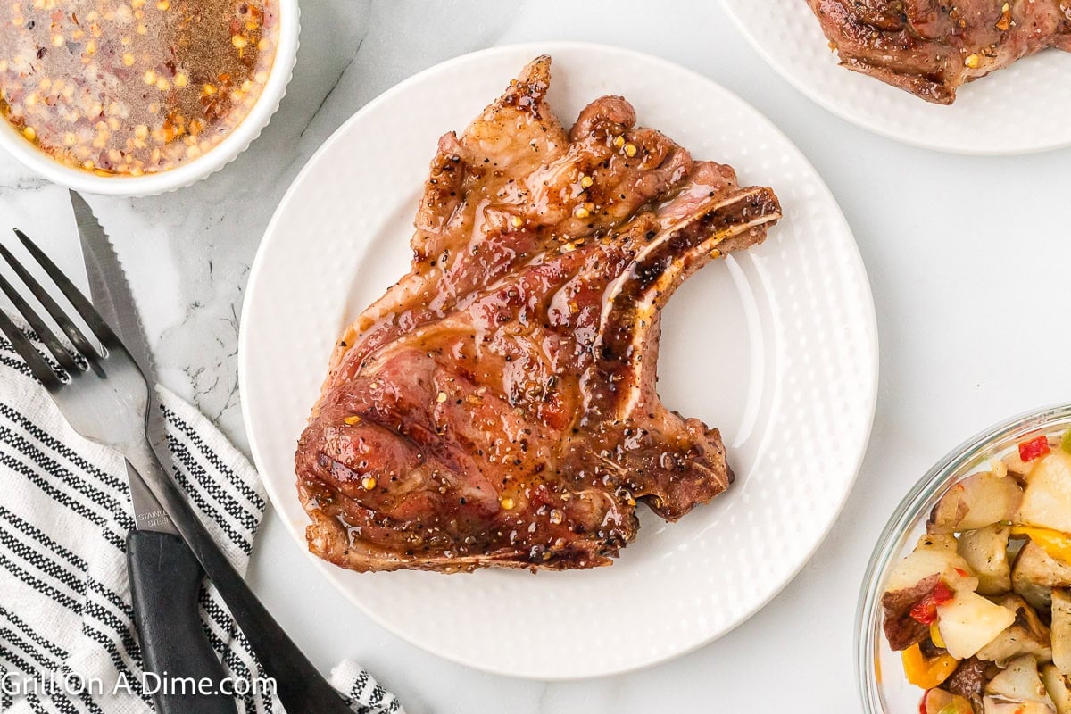 Grilled Hot Honey Pork Chops