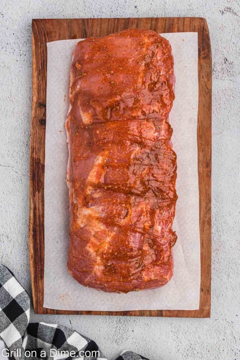 Grilled Bacon Wrapped Pork Loin - grillonadime.com