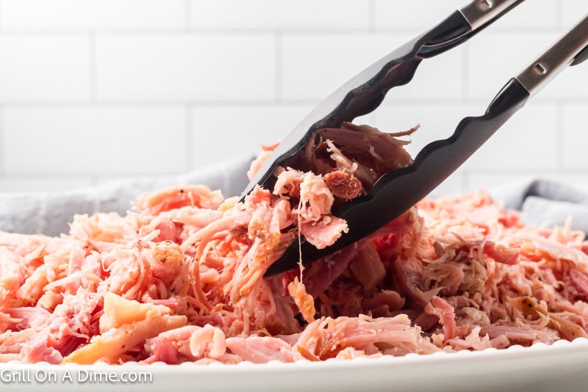 Smoked Pulled Ham - grillonadime.com