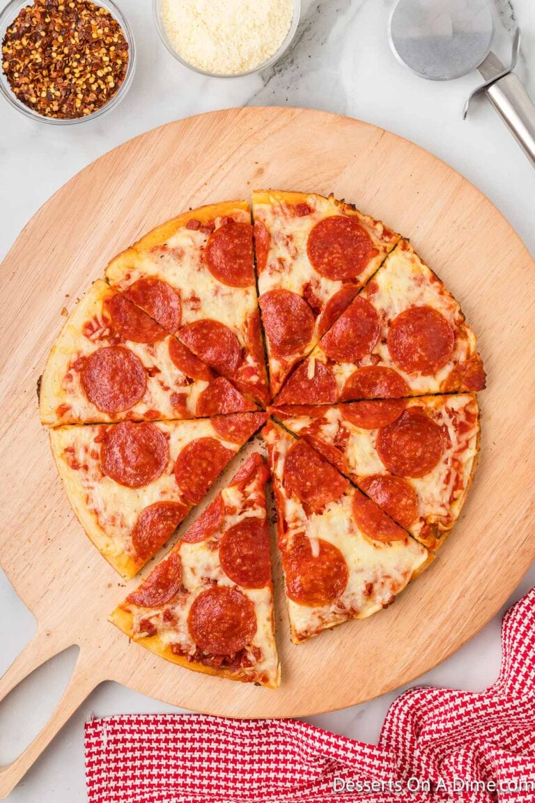 Frozen Pizza on Blackstone - grillonadime.com