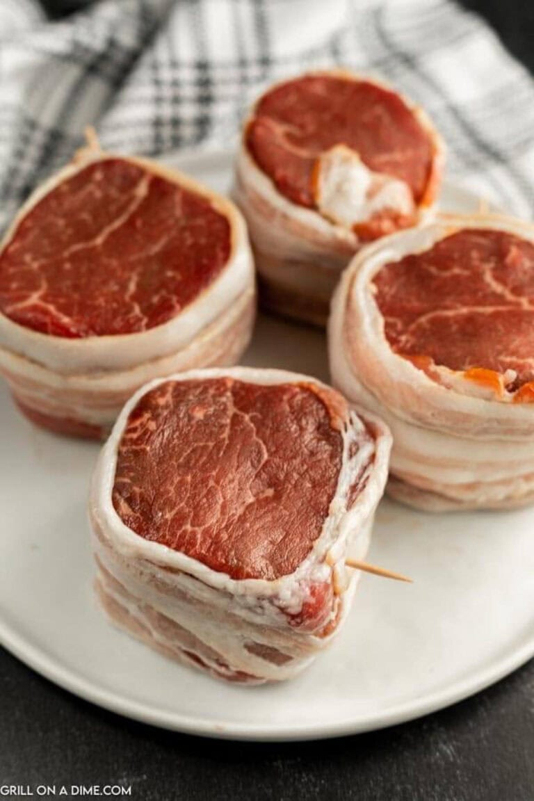 Grilled Bacon Wrapped Filet Mignon Recipe - grillonadime.com