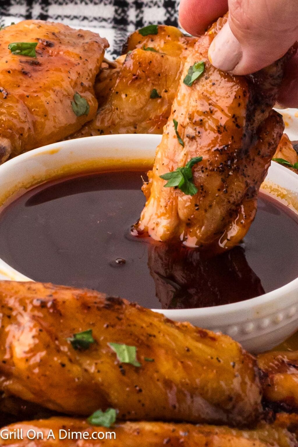 Hot Honey Chicken Wings - grillonadime.com
