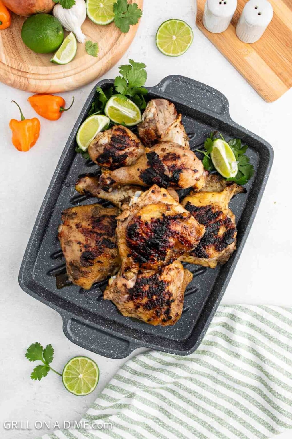 Grilled Jerk Chicken - grillonadime.com