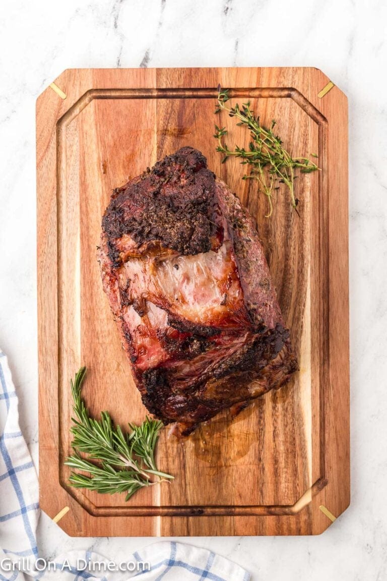 Smoked Prime Rib - grillonadime.com